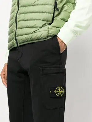 Stone Island Compass-patch Track Pants - Black