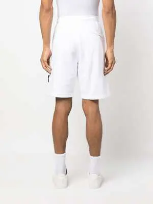 Stone Island Logo-patch Track Shorts - White