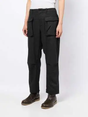 THE POWER FOR THE PEOPLE Flap-pocket Straight-leg Trousers