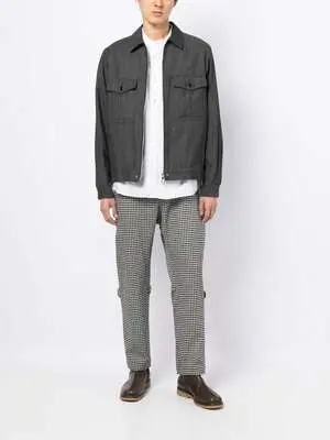 THE POWER FOR THE PEOPLE Houndstooth Tapered Trousers