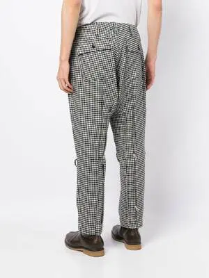 THE POWER FOR THE PEOPLE Houndstooth Tapered Trousers