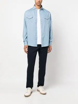 Brunello Cucinelli Button-up Denim Shirt - Blue