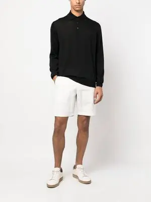 Brunello Cucinelli Button-front Long-sleeved Polo Shirt