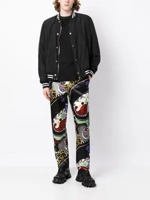 Moschino Abstract Print Straight-leg Trousers