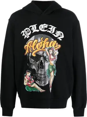 Philipp Plein Hawaii Graphic-print Hoodie