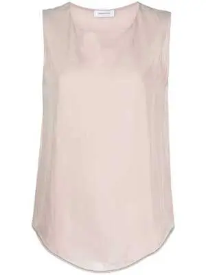 Fabiana Filippi Round-neck Sleeveless Top - Pink
