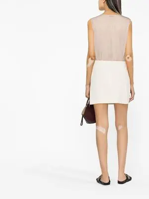 Fabiana Filippi Round-neck Sleeveless Top - Pink