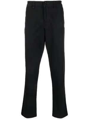 Paul Smith Organic Cotton Straight-leg Trousers - Black