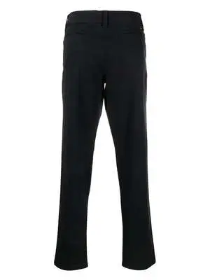 Paul Smith Organic Cotton Straight-leg Trousers - Black