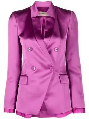 BLANCA VITA Double-breasted Blazer - Pink