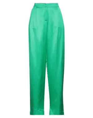 EMMA & GAIA High-waisted Wide Leg Trousers - Green