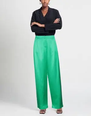 EMMA & GAIA High-waisted Wide Leg Trousers - Green