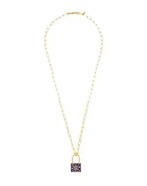 KURSHUNI Padlock Necklace - Gold