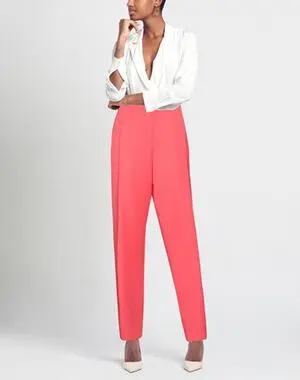 Emporio Armani Crepe Straight Leg Pants - Red