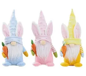 SANTA'S WORKSHOP Inc. 10' Easter Gnomes With Ca Rrot