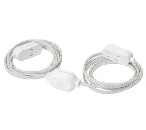 GLOBE ELECTRIC Twin Extension Cords With Ac S/2