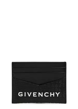 Givenchy Logo Monogrammed Leather Card Holder