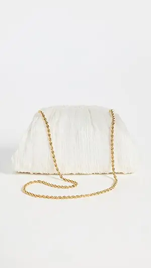 LOEFFLER RANDALL Bailey Pleated Clutch - Pearl