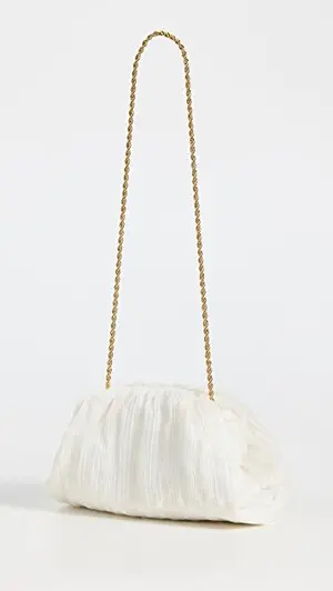 LOEFFLER RANDALL Bailey Pleated Clutch - Pearl