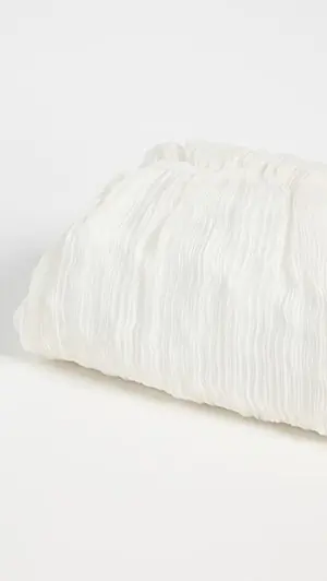 LOEFFLER RANDALL Bailey Pleated Clutch - Pearl