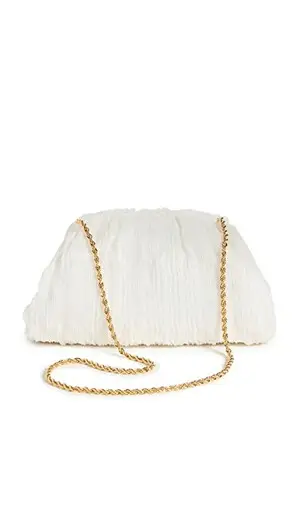 LOEFFLER RANDALL Bailey Pleated Clutch - Pearl