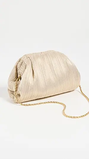 LOEFFLER RANDALL Loeffler Randall Bailey Pleated Clutch Platinum