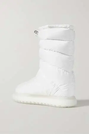 Moncler Gaia Quilted Boots - White