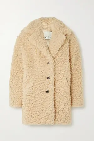 Isabel Marant Sabrine Oversized Faux Shearling Coat