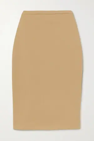 Max Mara Felice Stretch-jersey Midi Skirt Neutrals