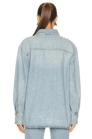 LOULOU STUDIO Altan Denim Shirt In Blue