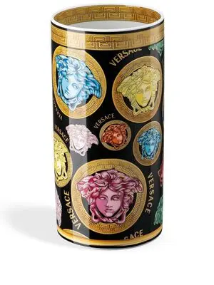 Versace Medusa Amplified Medium Vase - Black