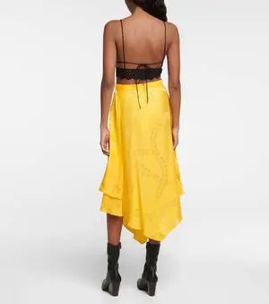 Stella McCartney Broderie Anglaise Crop Top - Black