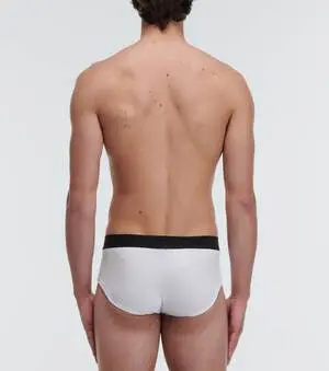 TOM FORD Set Of 2 Cotton-blend Briefs - White