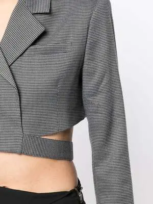 Rokh Cropped Wraparound Blazer