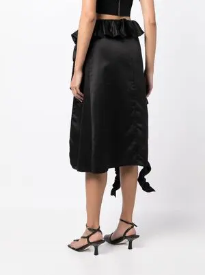 Rokh Ruffle-trim Midi Skirt