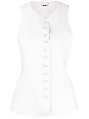 Chloé Sleeveless Button-up Waistcoat