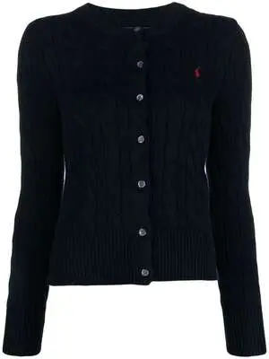 Polo Ralph Lauren Polo Pony Cable-knit Cardigan - Blue