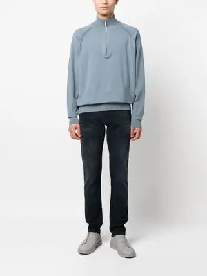 Calvin Klein Lyocell-blend Quarter-zip Jumper