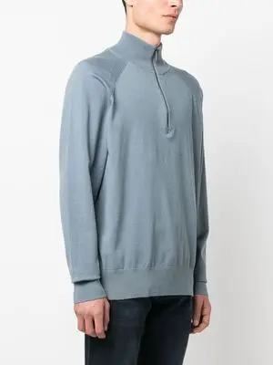 Calvin Klein Lyocell-blend Quarter-zip Jumper
