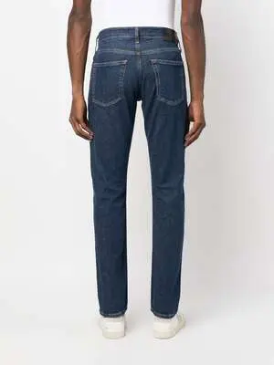 Calvin Klein Mid-rise Slim-fit Jeans - Blue
