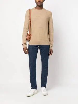 Calvin Klein Wool Crewneck Jumper - Brown