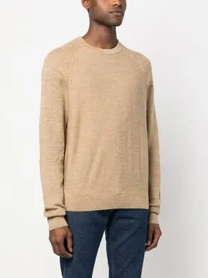 Calvin Klein Wool Crewneck Jumper - Brown