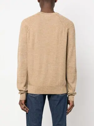 Calvin Klein Wool Crewneck Jumper - Brown