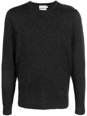 Calvin Klein Wool Crewneck Jumper - Black