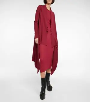 Rick Owens Printed Sheer Midi Dress