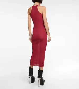 Rick Owens Printed Sheer Midi Dress