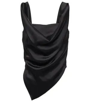 Nanushka Nanushka Petra Silk Top Black