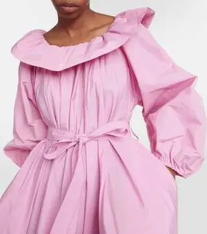 PATOU Off-shoulder Faille Maxi Dress