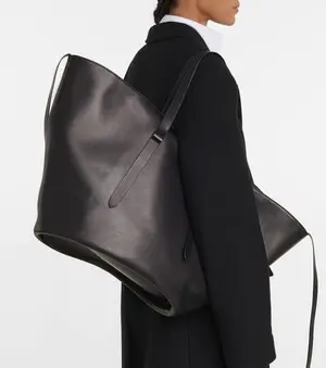 THE ROW Jasper Large Leather Tote Bag