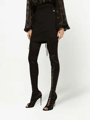 Dolce & Gabbana Milano-rib Miniskirt